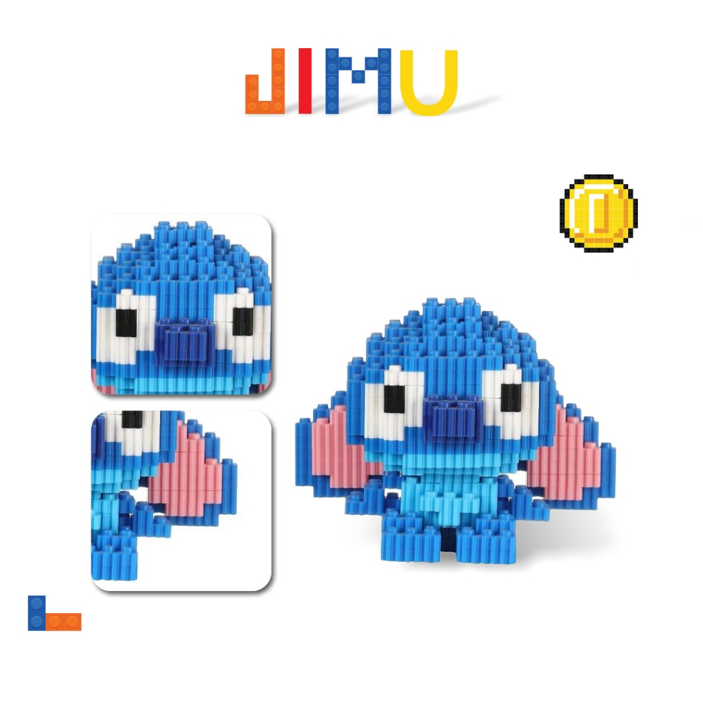 JIMU Cartoon Series 6004 Blue Stiittch Building Block Jigsaw Small ...