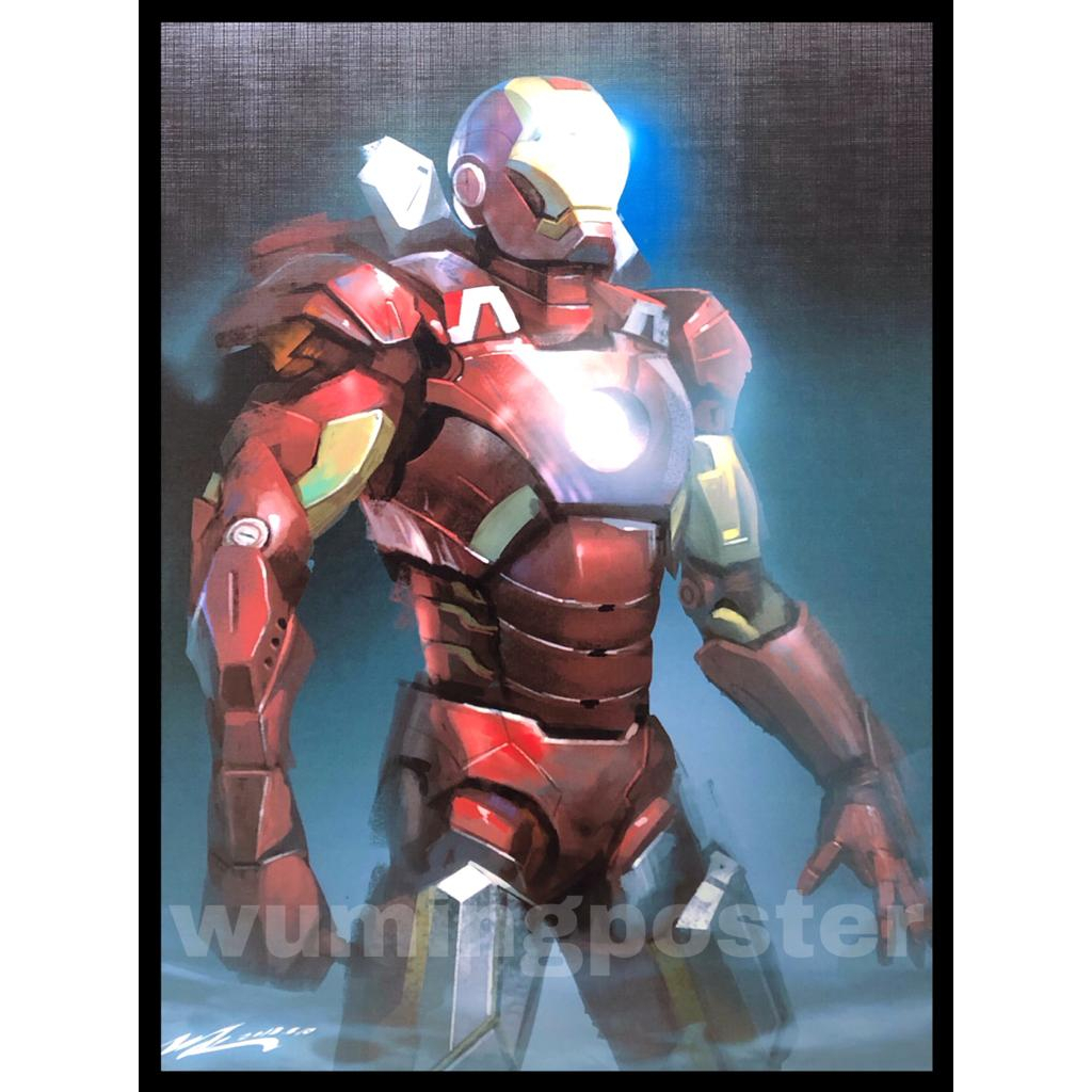 Invincible Iron Man Poster small lamination framed | Shopee Malaysia