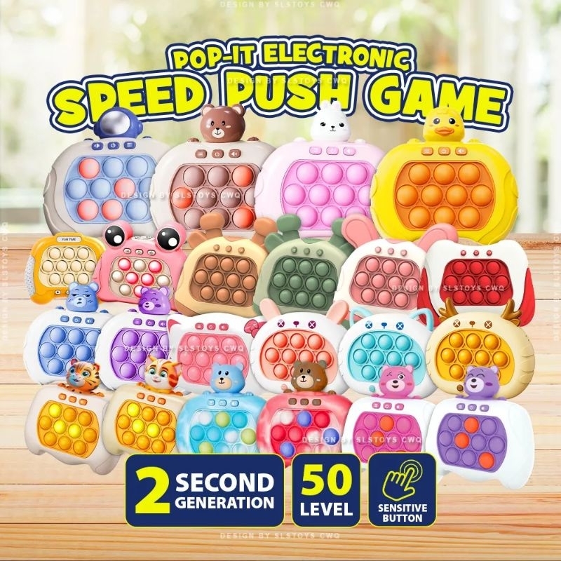 [Malaysia Seller] Pop It Quick Push Game Console Pop It Electronic ...