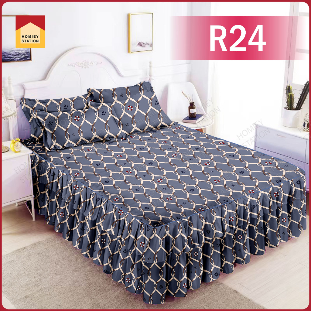 Cadar Ropol Set 3 IN 1 Super Single / Queen/ King Bedsheet Set Bed ...