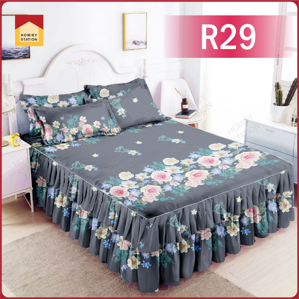 Cadar Ropol Set 3 IN 1 Super Single / Queen/ King Bedsheet Set Bed ...