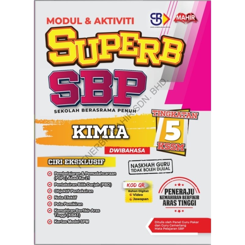 [2023] Buku Latihan Modul & Aktiviti Superb SBP Kimia Dwibahasa ...