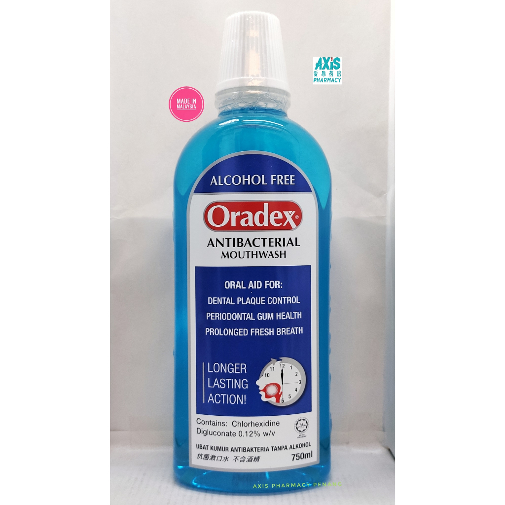 ORADEX ALCOHOL FREE ANTIBACTERIAL MOUTHWASH ORAL AID 750ML (Exp 01/2026 ...