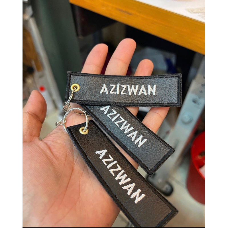 Keychain Sulam Nama terPadu | Shopee Malaysia