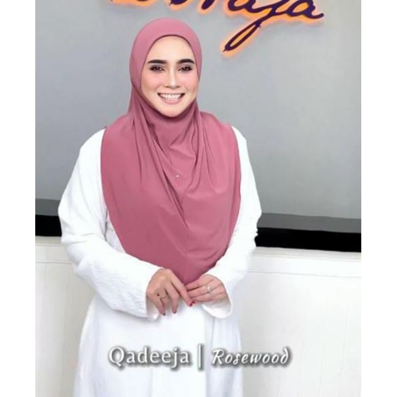 Tudung Qadeeja D'haja (warna Rosewood) | Shopee Malaysia