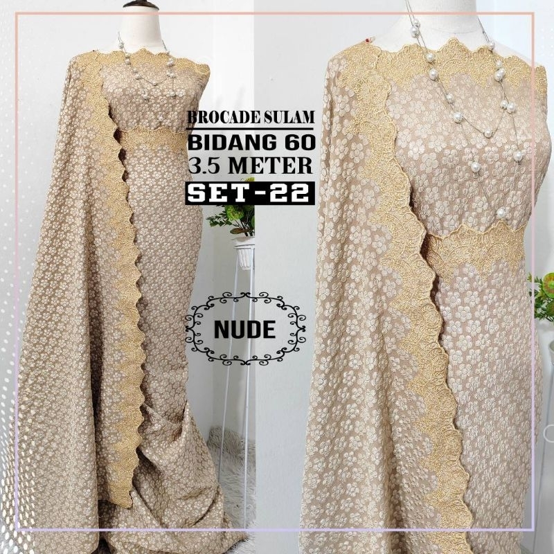 !!NEW DESIGN!!KAIN PASANG BROCADE SULAM BIDANG 60 | Shopee Malaysia