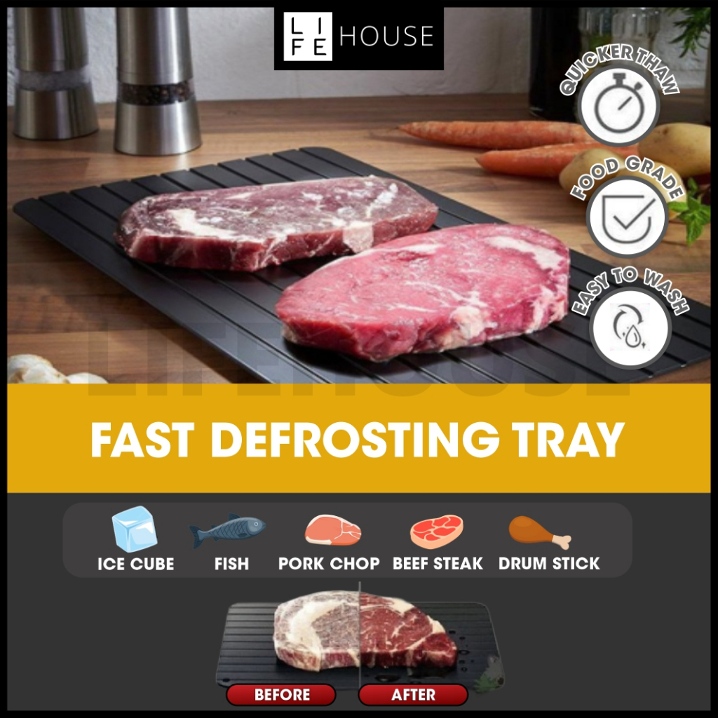 [READY STOCK] Kitchen Fast Defrosting Tray Frozen Food Meat Quick ...