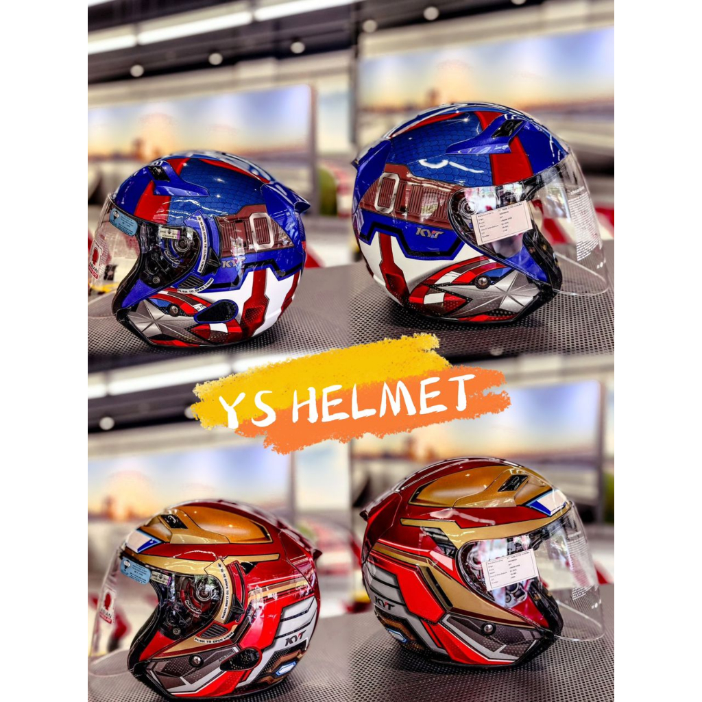 ORIGINAL~!HELMET KYT IRONMAN/CAPTAIN AMERICA VENOM LIMITED SPECIAL ...