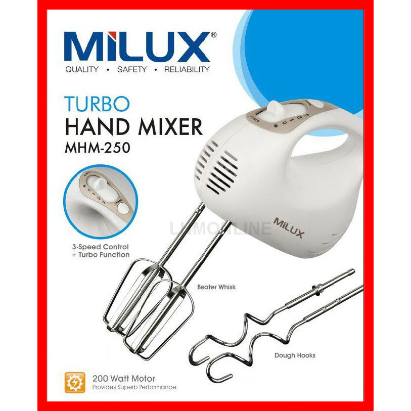 Khind / MILUX Hand Mixer HM300 MHM 250 PENGADUN TANGAN | Shopee Malaysia