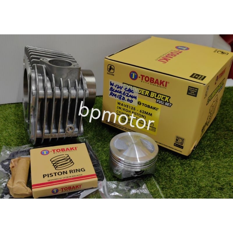 TOBAKI RACING BLOCK PISTON SONIC W125 WAVE125 WAVE125S W125 ULTIMO 60MM ...