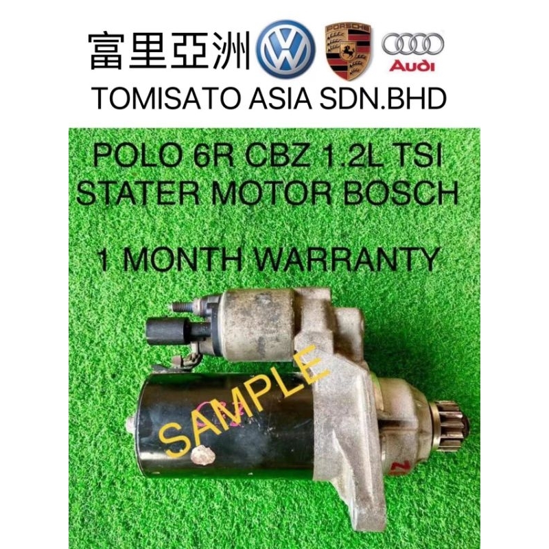 (BOSCH) VOLKSWAGEN POLO H BACK 1.2L TSI ENGINE STATER MOTOR（USED PARTS ...
