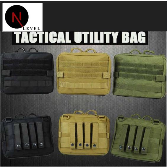 Outdoor MOLLE Bag Tactical Pouch Medical EDC Tool Bag Military Map ...