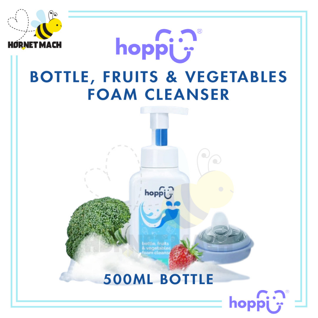 Hoppi Bottle, Fruits & Vegetables Foam Cleanser (500ml/Bottle) | Shopee Malaysia