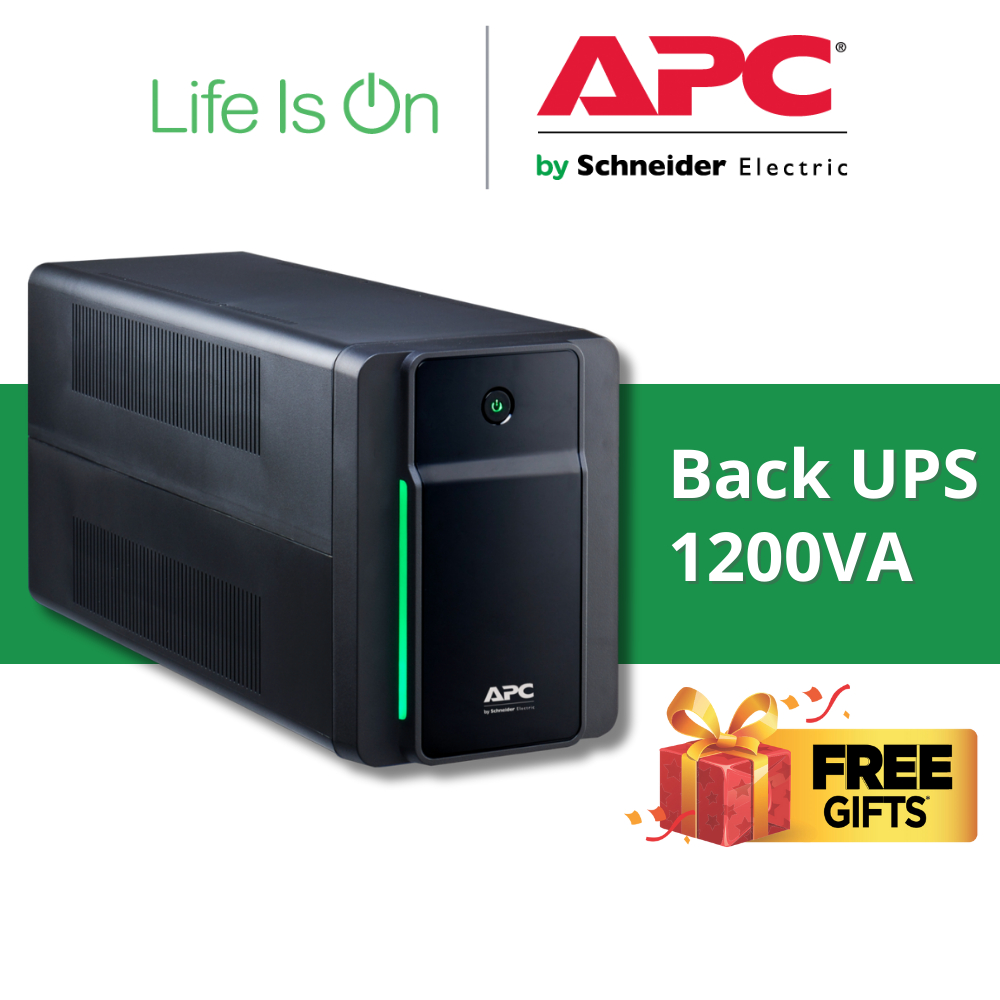 APC BX1200MI-MS Back-UPS 1200VA, 230V, AVR, Uninterruptible Power ...