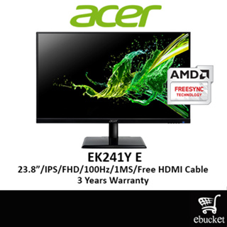 ACER EK251Q / EK241Y Ebi 24.5" / 23.8" FHD IPS LED LCD MONITOR (FREE ...