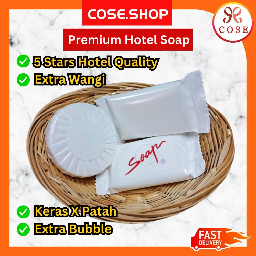 COSE (100pcs)15g, 20g Round Budget Hotel Soap Homestay Bath Soap Sabun ...