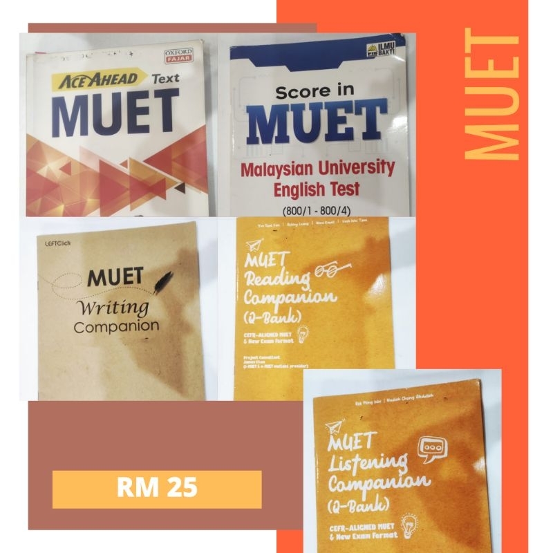 MUET BOOK ( REFERENCE AND EXERCISE BOOK) | Shopee Malaysia