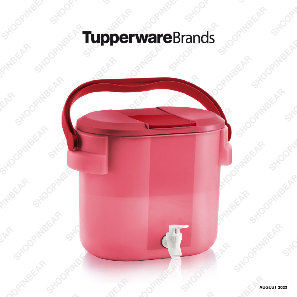Tupperware Outdoor Cooler (1) 8.7L Bekas Air Merah | Shopee Malaysia