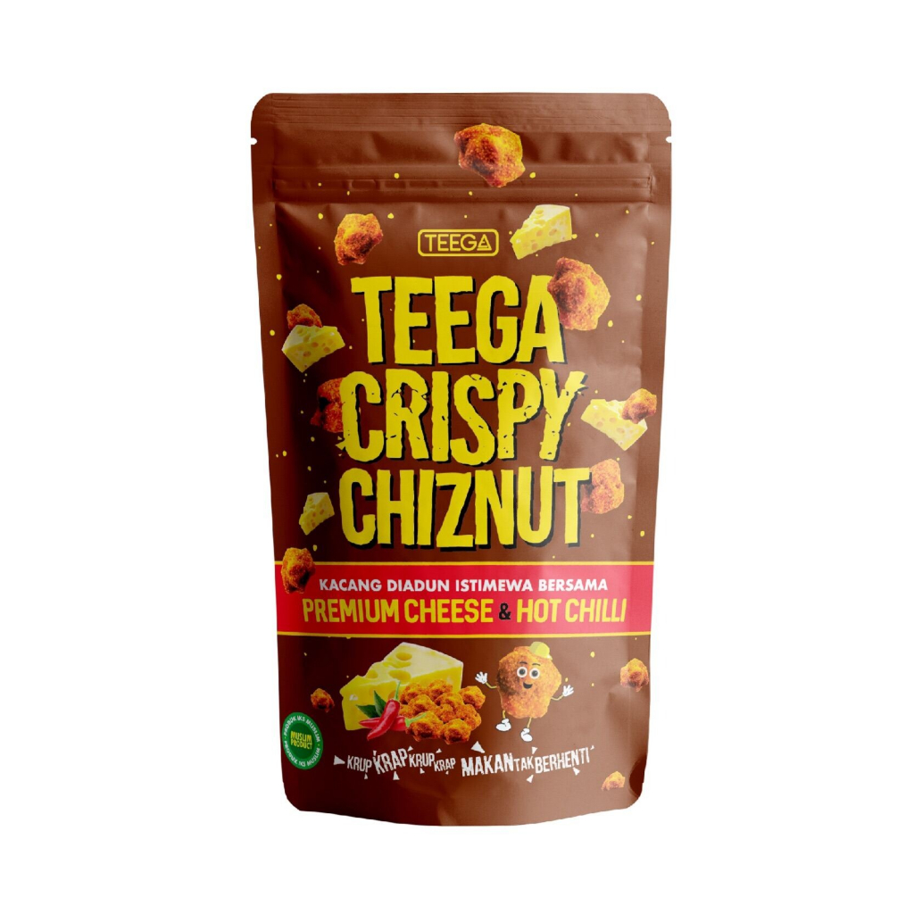 Teega Crispy Chiznut (Premium Cheese & Hot Chilli) 150g | Shopee Malaysia
