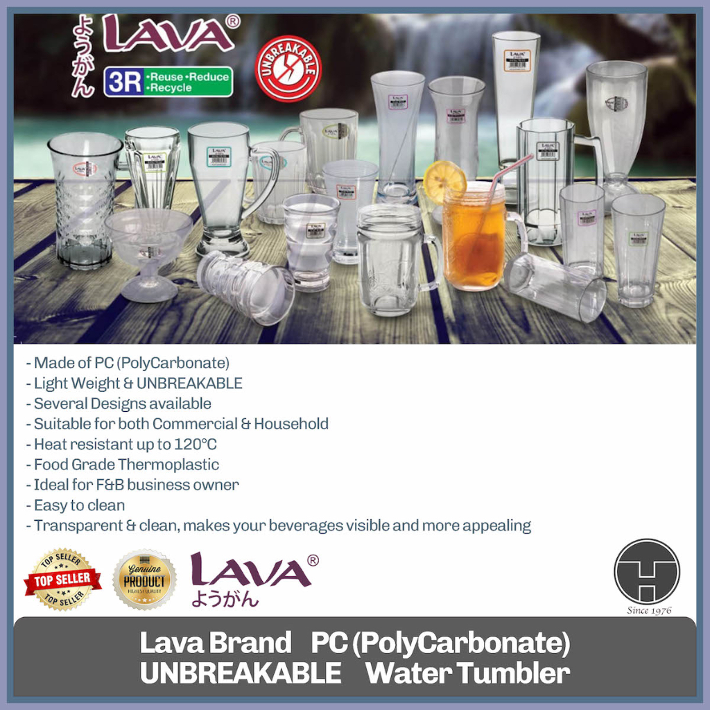 [TeoHin] LAVA PC Water Tumbler Acrylic Cup Beverage Household ...