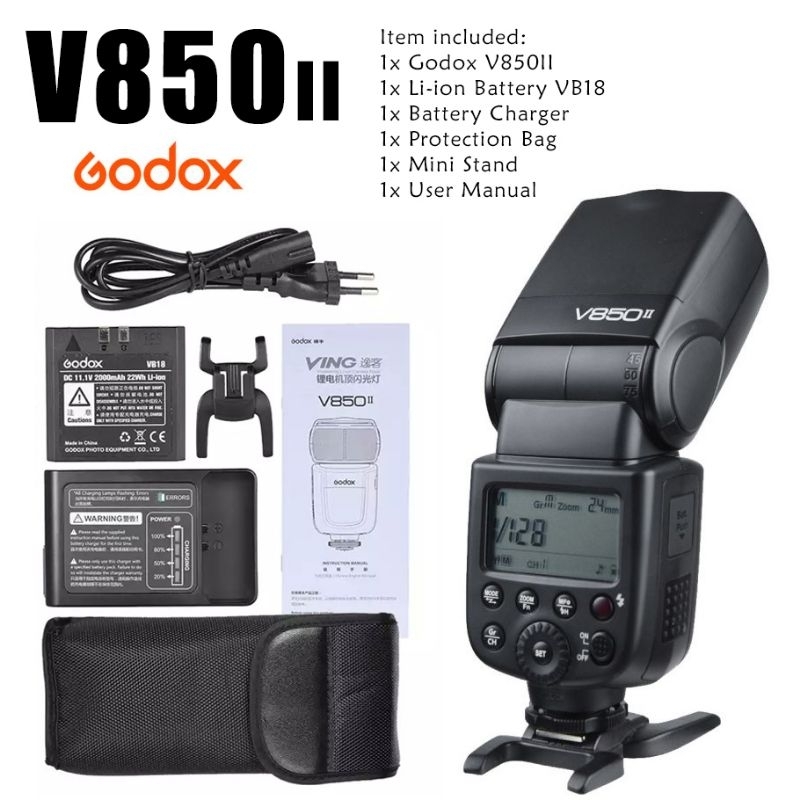 Godox V850II & NEW V850III Ving Pioneering Li-ion Camera Flash | Shopee ...