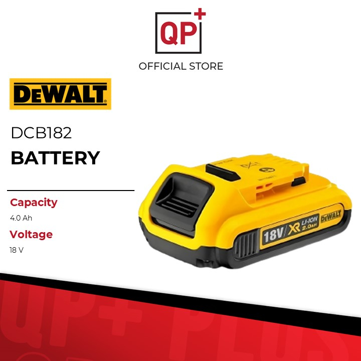 DEWALT BATTERY 18V 4.0AH DCB182-XJ & DCB183-B1 18V 2.0AH DCB184-B1 18V ...