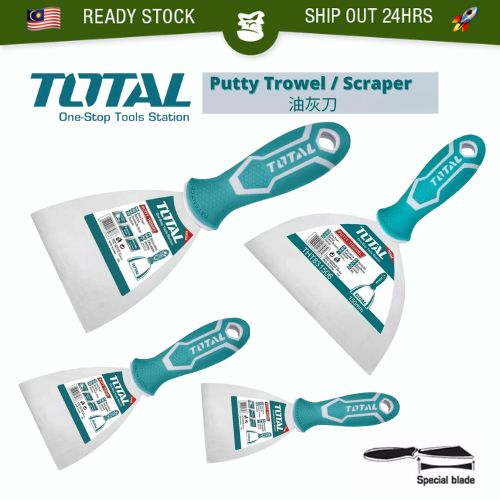 TOTAL Putty Trowel / Scraper 60mm /80mm / 100mm / 150mm 油灰刀 - THT83606 ...