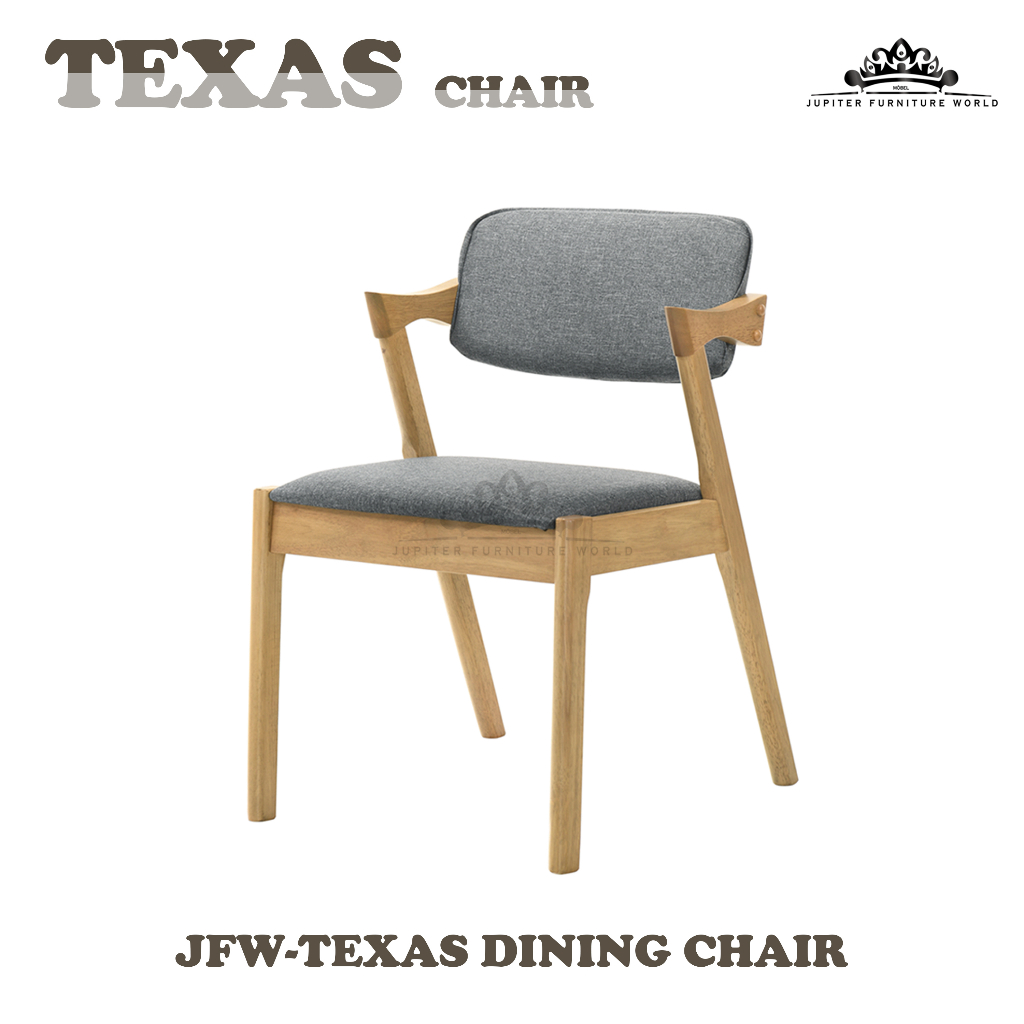100% SOLID WOOD [JFW TEXAS DINING CHAIR ] KERUSI / KERUSI MAKAN / STUDY ...