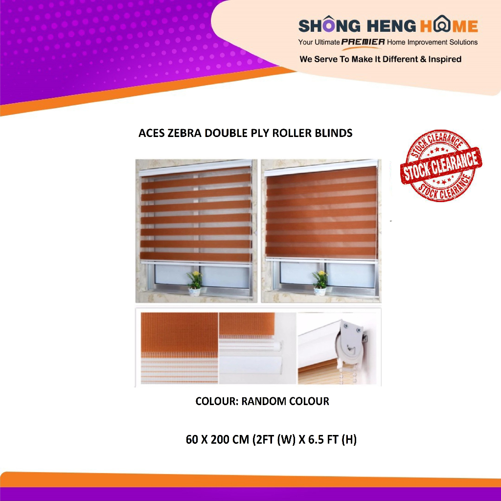 [CLEARENCE STOCK] ROLLER BLINDS/WOODEN BLINDS | Shopee Malaysia