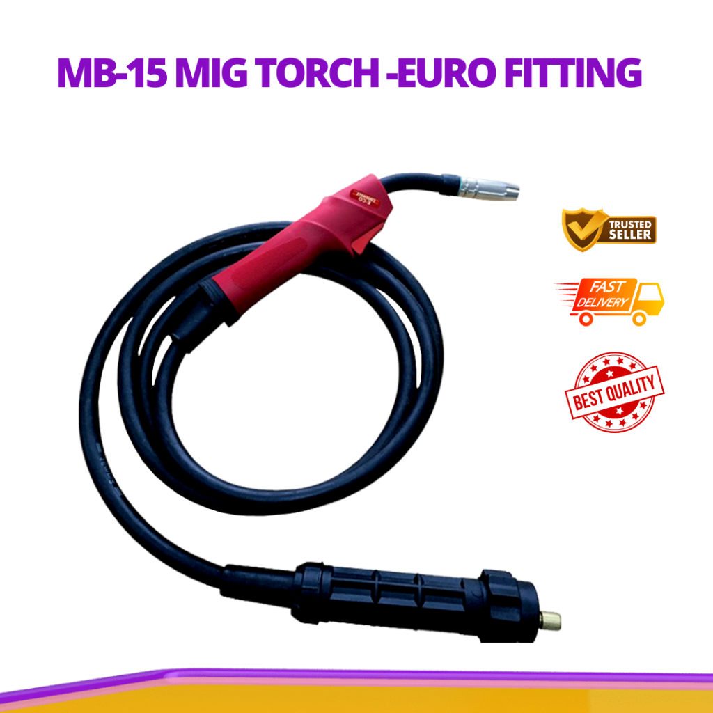 3 METER MIG/MAG MB15 Welding Torch, Euro Connection Kit, FULL SET ...