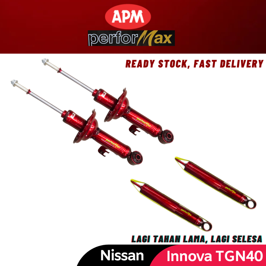 APM Performax Toyota Innova TGN40/TGN140 (2005-2016) Front & Rear Gas ...