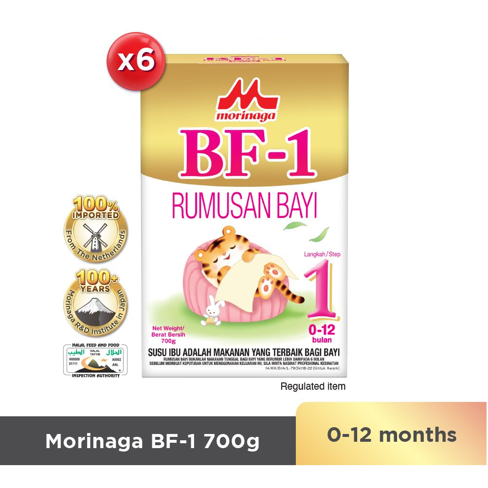 Morinaga BF-1 Infant Milk Powder (0-12months) (700gX6Box) | Shopee Malaysia