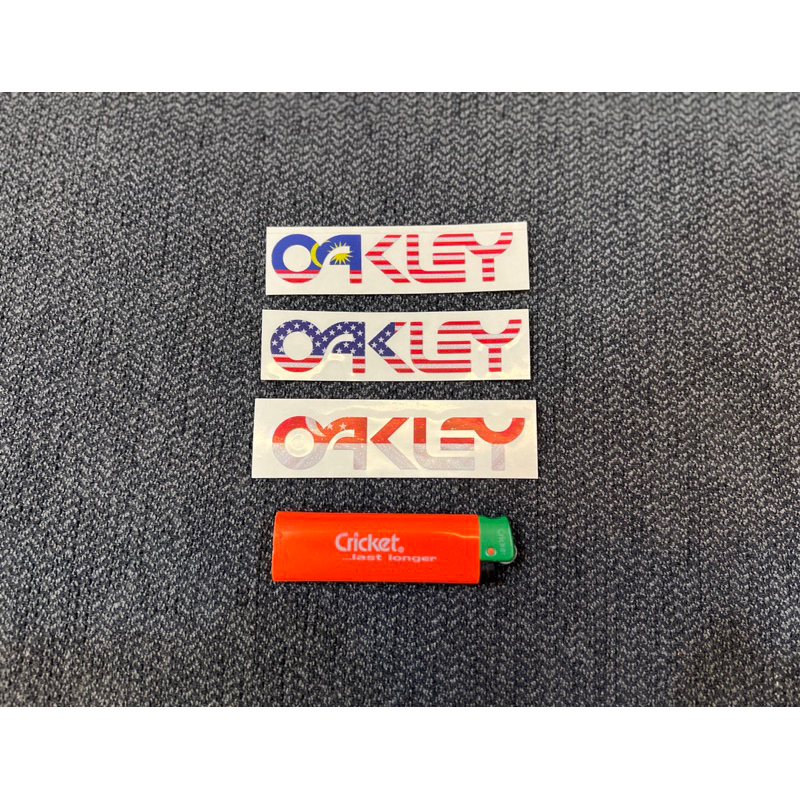 Sticker Oakley Tulisan malaysia 🇲🇾 usa 🇺🇸 singapore 🇸🇬 (PANTUL CAHAYA ...