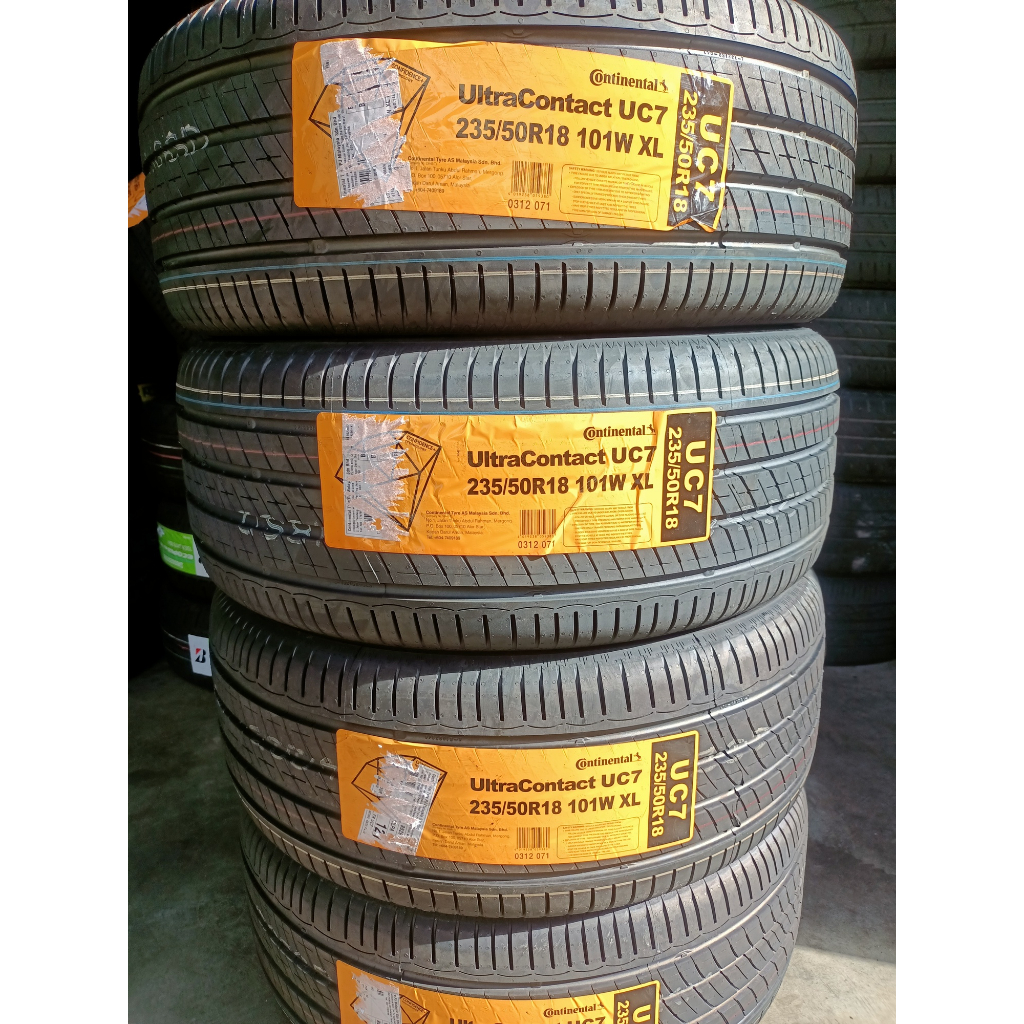 235/50R18 Continental UltraContact UC7 Tayar Tyre Tire | Shopee Malaysia
