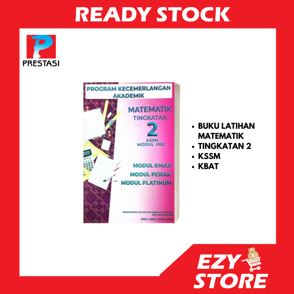 EZYSTORE Prestasi Buku Latihan Matematik Tingkatan 2 KSSM KBAT Modul ...