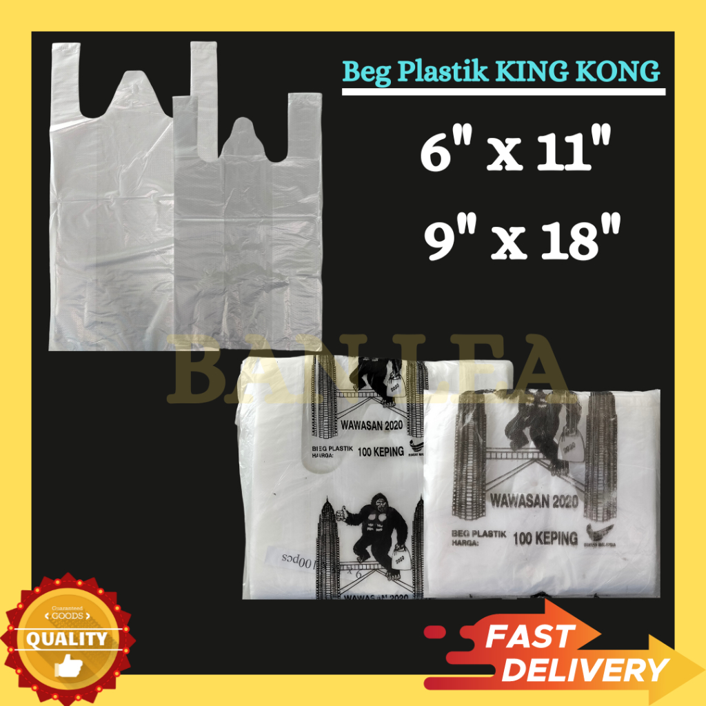 Beg Plastik KING KONG(Clear) | Shopee Malaysia