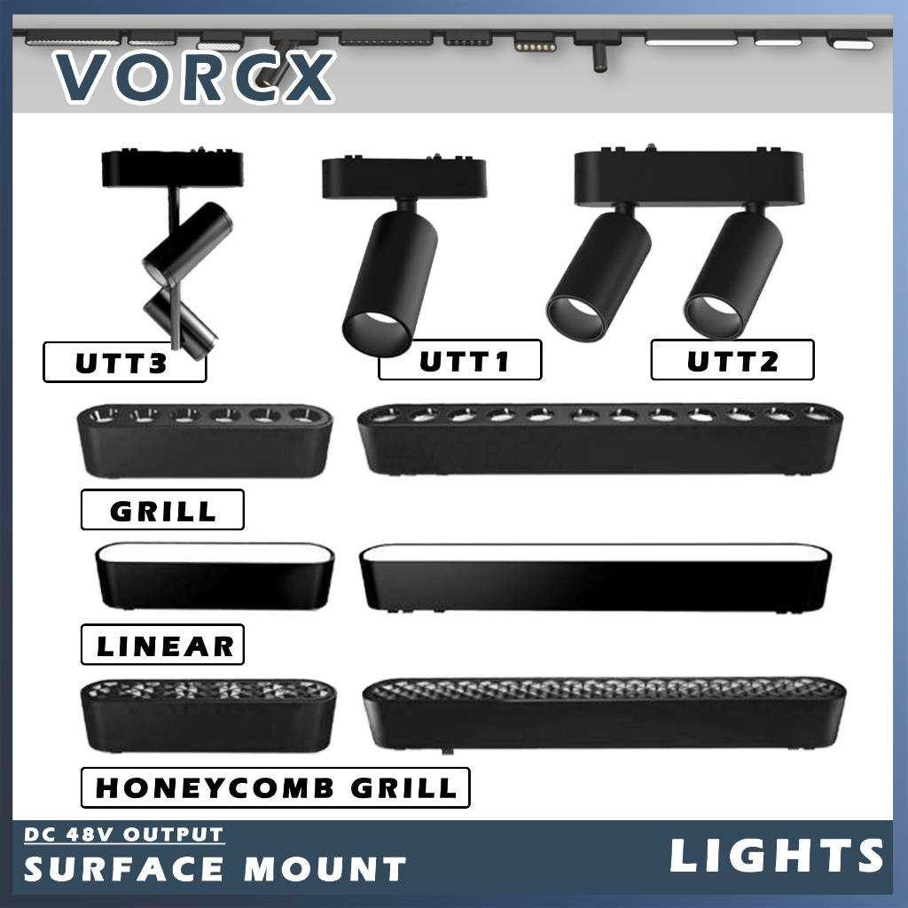 UTS Ultra Thin Series DC48V Magnetic Track Light (Normal / Smart ...