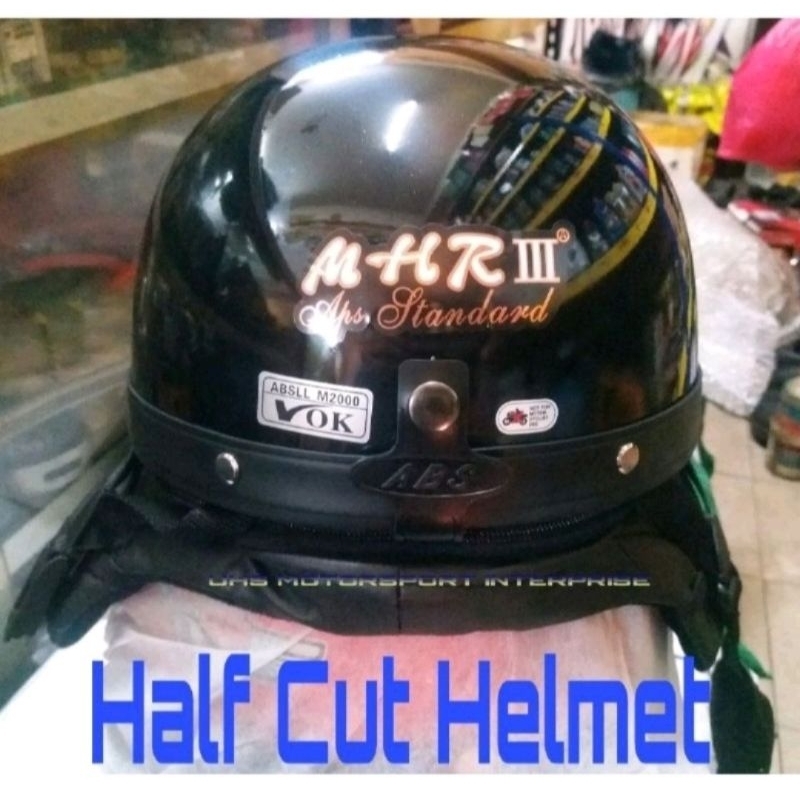 Helmet MHR3 Helmet Separuh Half Cut Helmet MHR3 Bogo Visor Tinted/Visor ...