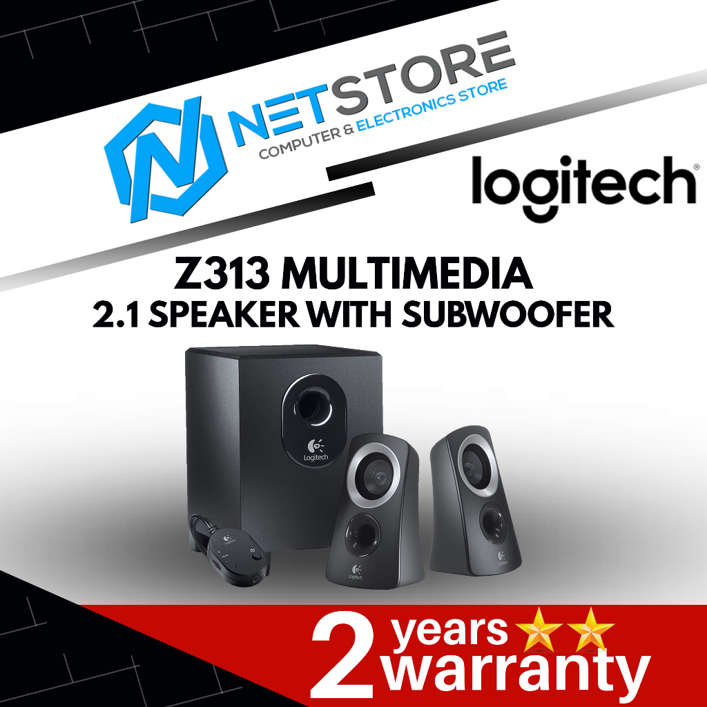 LOGITECH Z313 Multimedia 2.1 Speaker with Subwoofer 980-000413 | Shopee ...