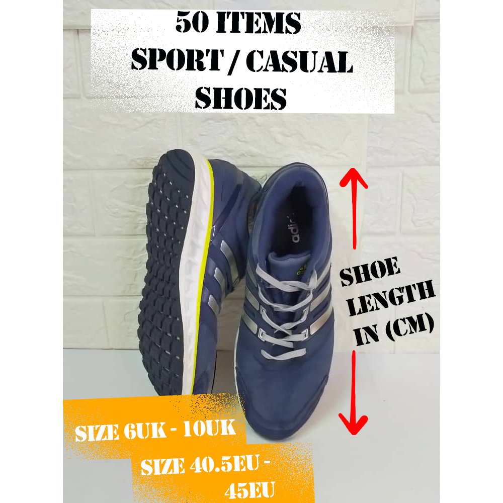 KASUT BUNDLE SPORT / CASUAL (SAIZ 6UK - 10UK) | Shopee Malaysia