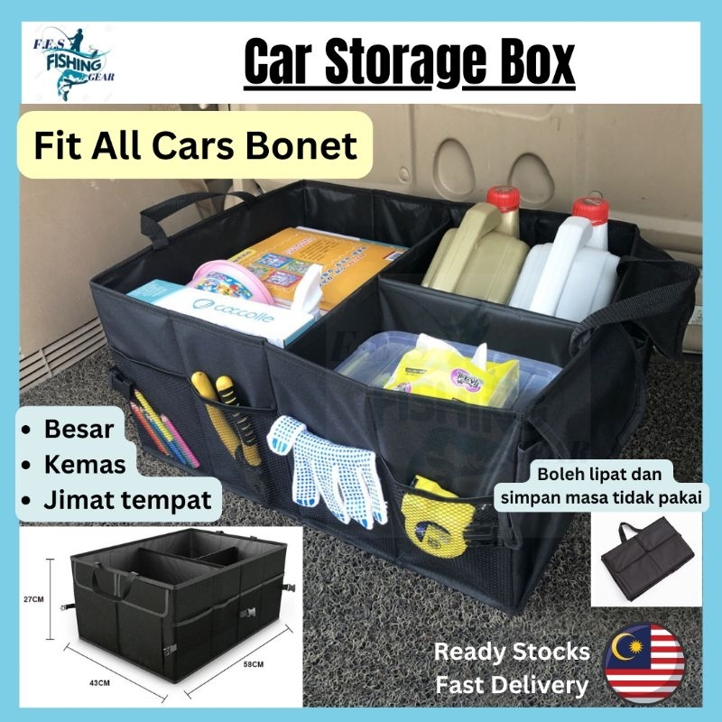 Large Car Boot Organizer Car Trunk Box Foldable Car Storage Box Bonet ...