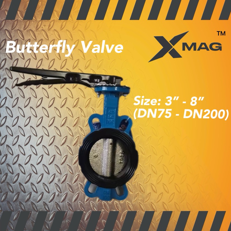 BUTTERFLY VALVE (X MAG) 3”- 8” (75MM - 200MM) | Shopee Malaysia