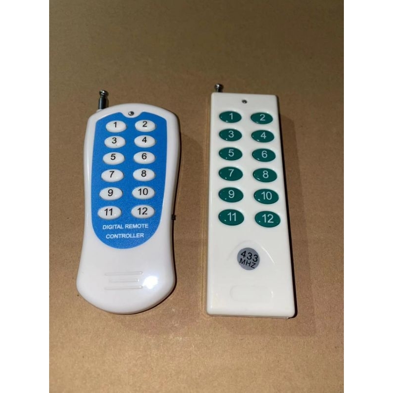 12 channels Digital Remote control ignition system (433MHZ) | Shopee ...