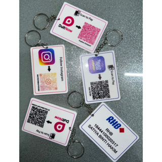 DuitNow TouchNGo Keychain Double Side Print Custom Acrylic Keychain ...