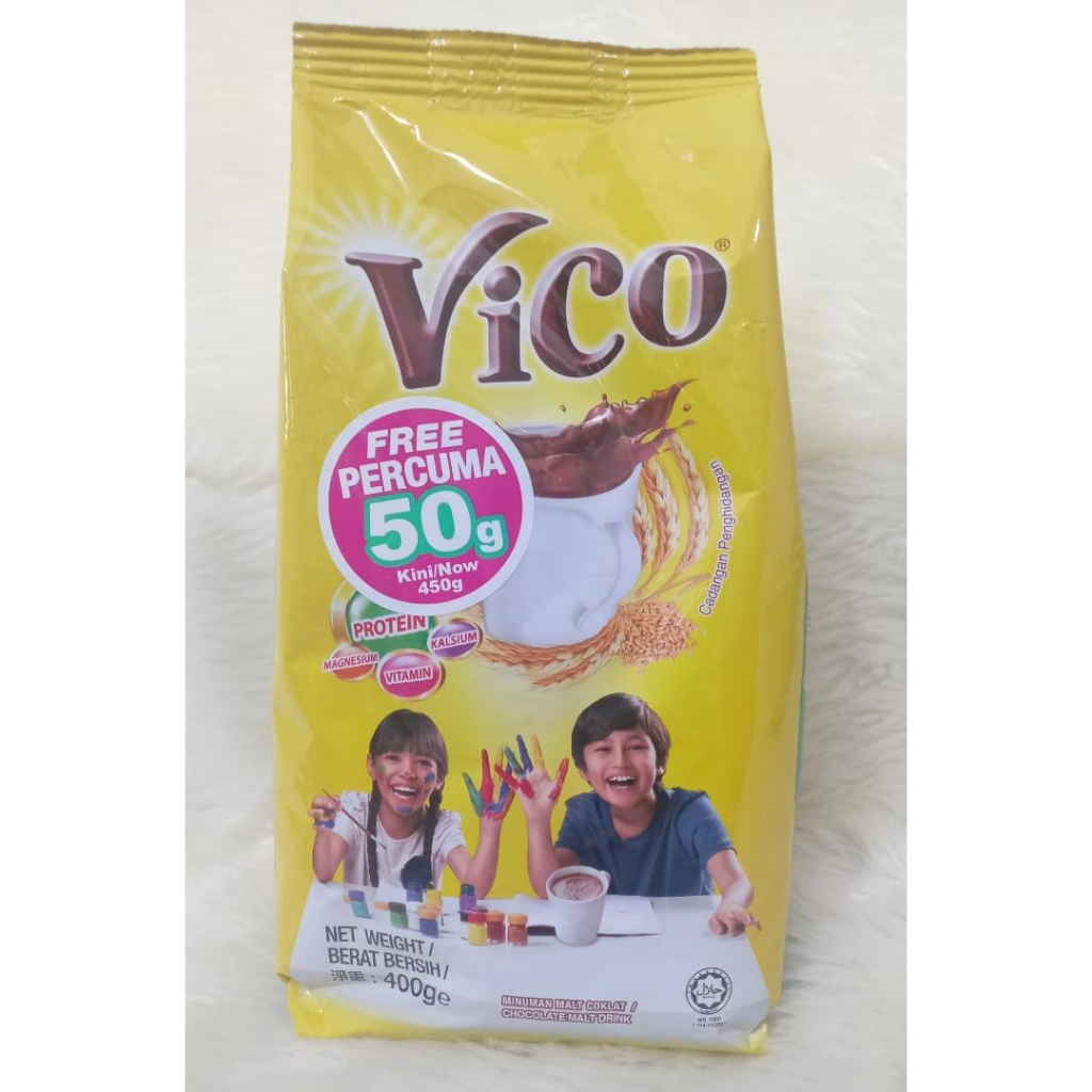 Vico Chocolate Malt Drink 400g + 50g | Shopee Malaysia