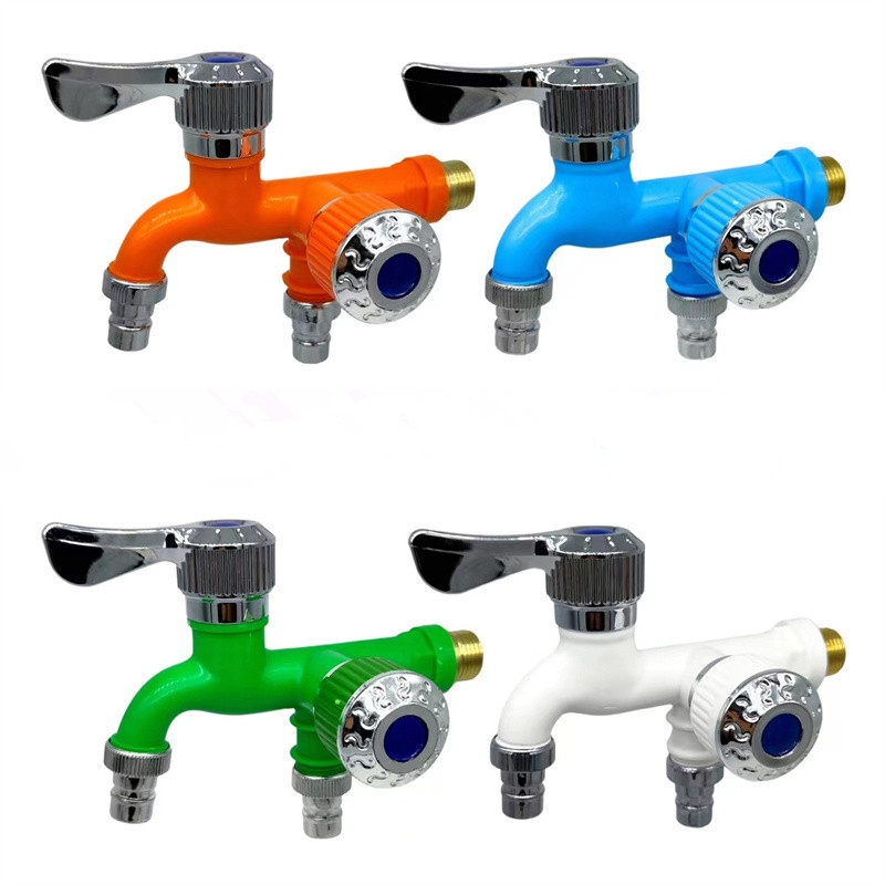 MKR 1/2" Universal Interface Faucet Double Outlet Dual Control Water ...