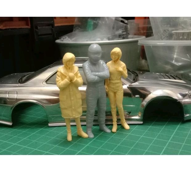 1/24 1:24 Resin Unpainted The Stig figure Top Gear for model kit tamiya ...