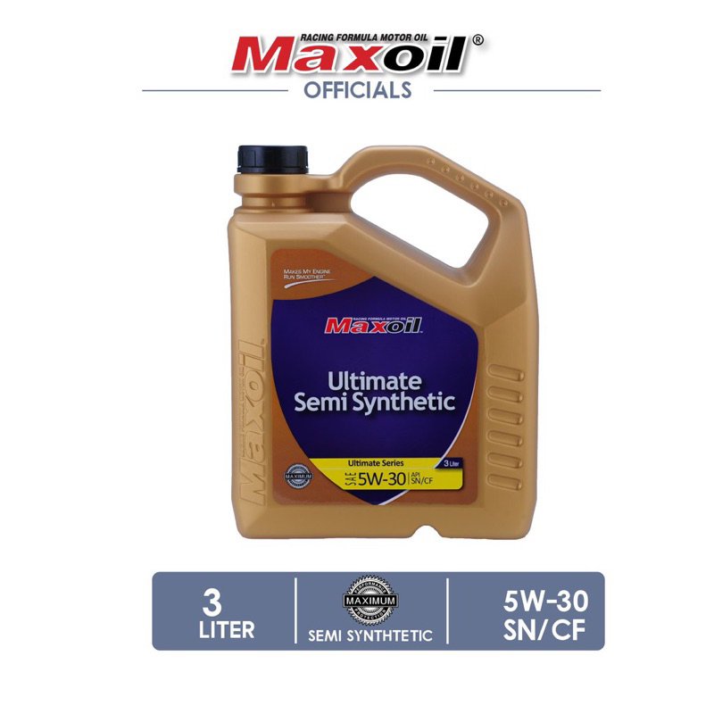 MAXOIL ULTIMATE SEMI SYNTHETIC 5W30 (3L) | Shopee Malaysia