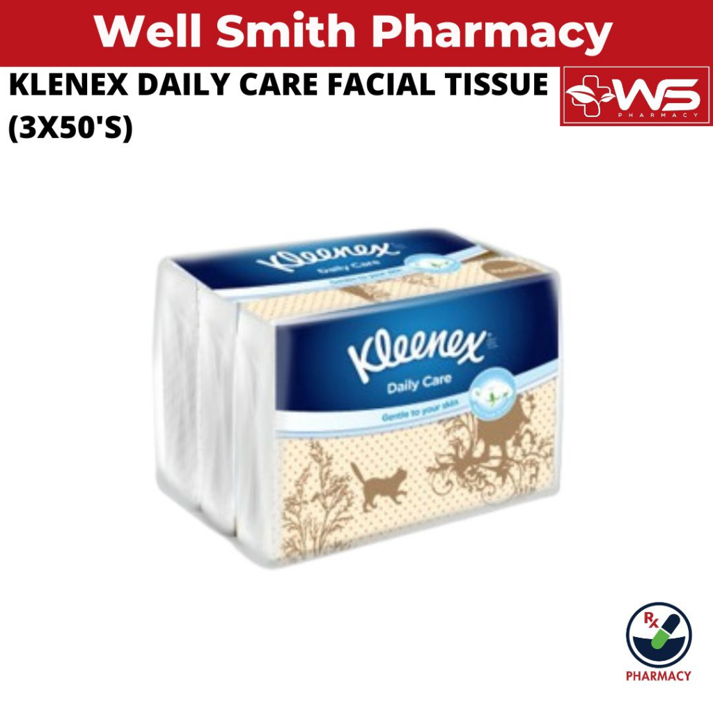 KLENEX DAILY CARE FACIAL TISSUE (3X50'S) | Shopee Malaysia
