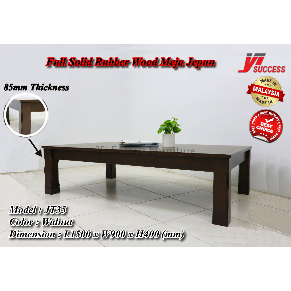 Yi Success Classic Design Full Solid Japanese Table / Meja Jepun Solid ...